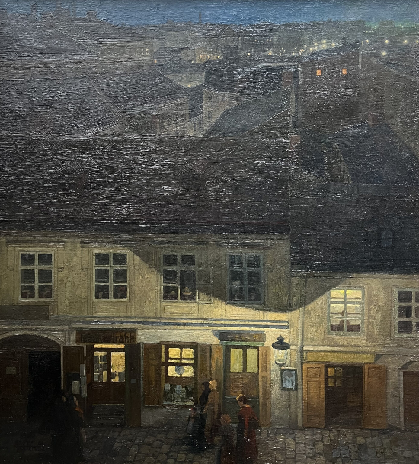 Josef Stoitzner - Wien bei Nacht - Gemälde | Kunstkaufen.at